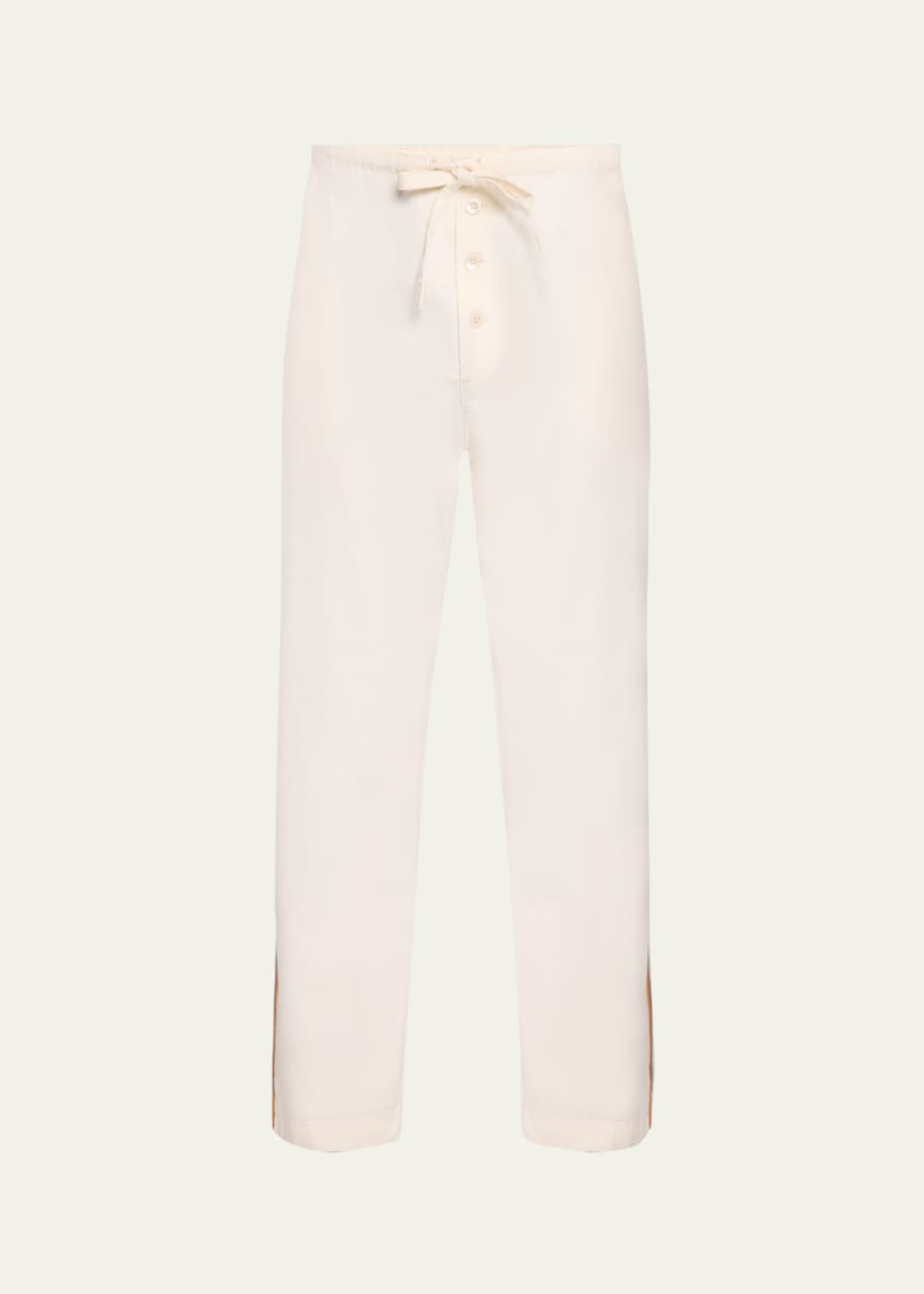 Bode Men's Terry Baseball Stripe Pajama Pants - Bergdorf Goodman