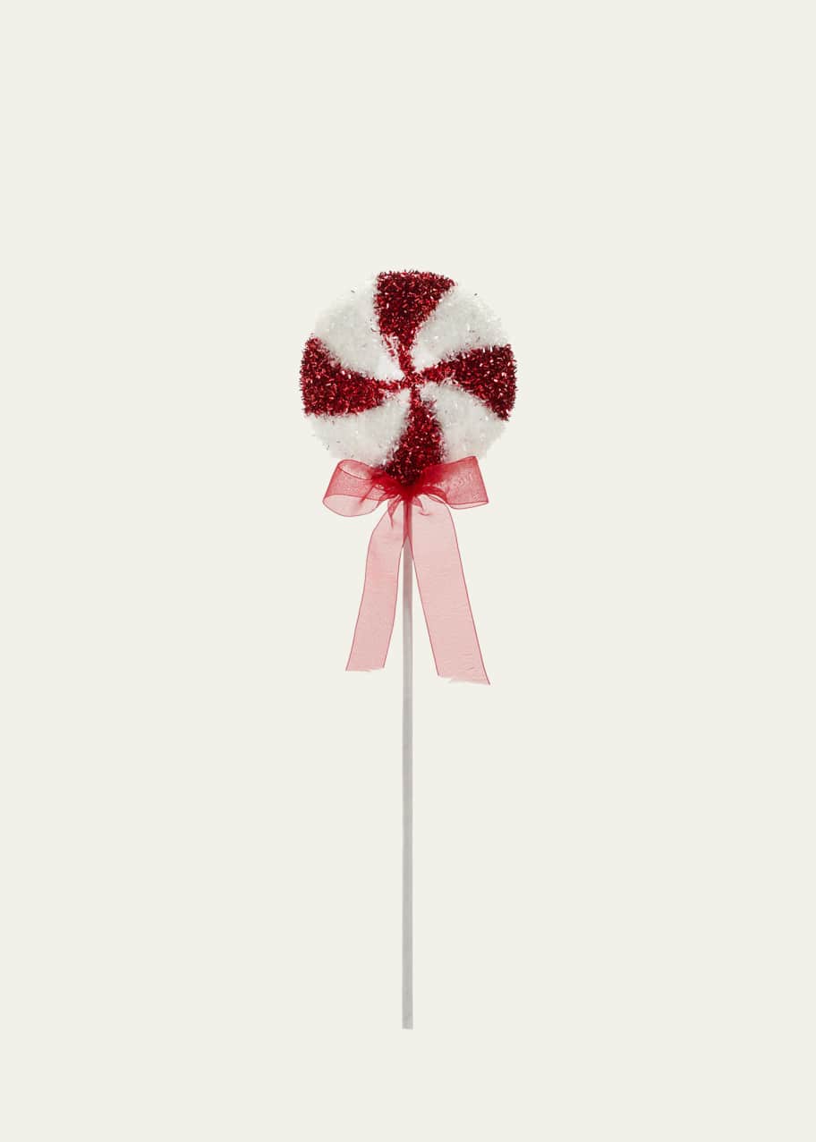 Mark Roberts Red Peppermint Spiral Christmas Pick, 20" - Bergdorf Goodman