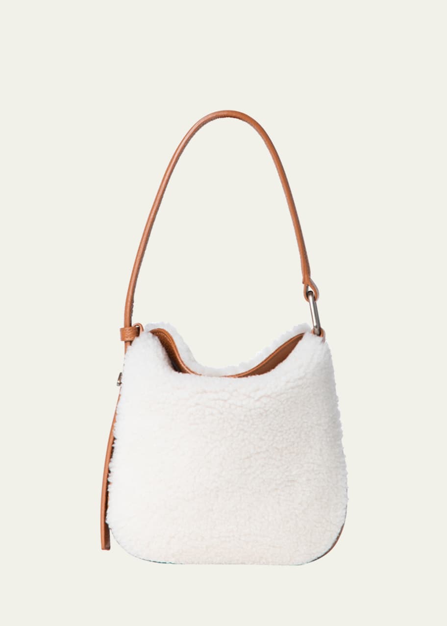 Akris Anna Mini Sheep Shearling Hobo bag - Bergdorf Goodman