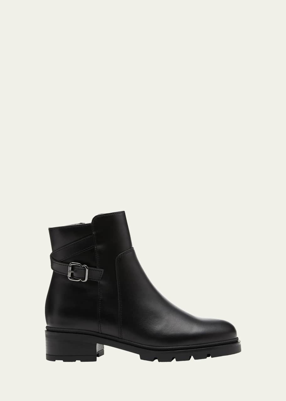 La Canadienne Shai Leather Buckle Ankle Booties - Bergdorf Goodman