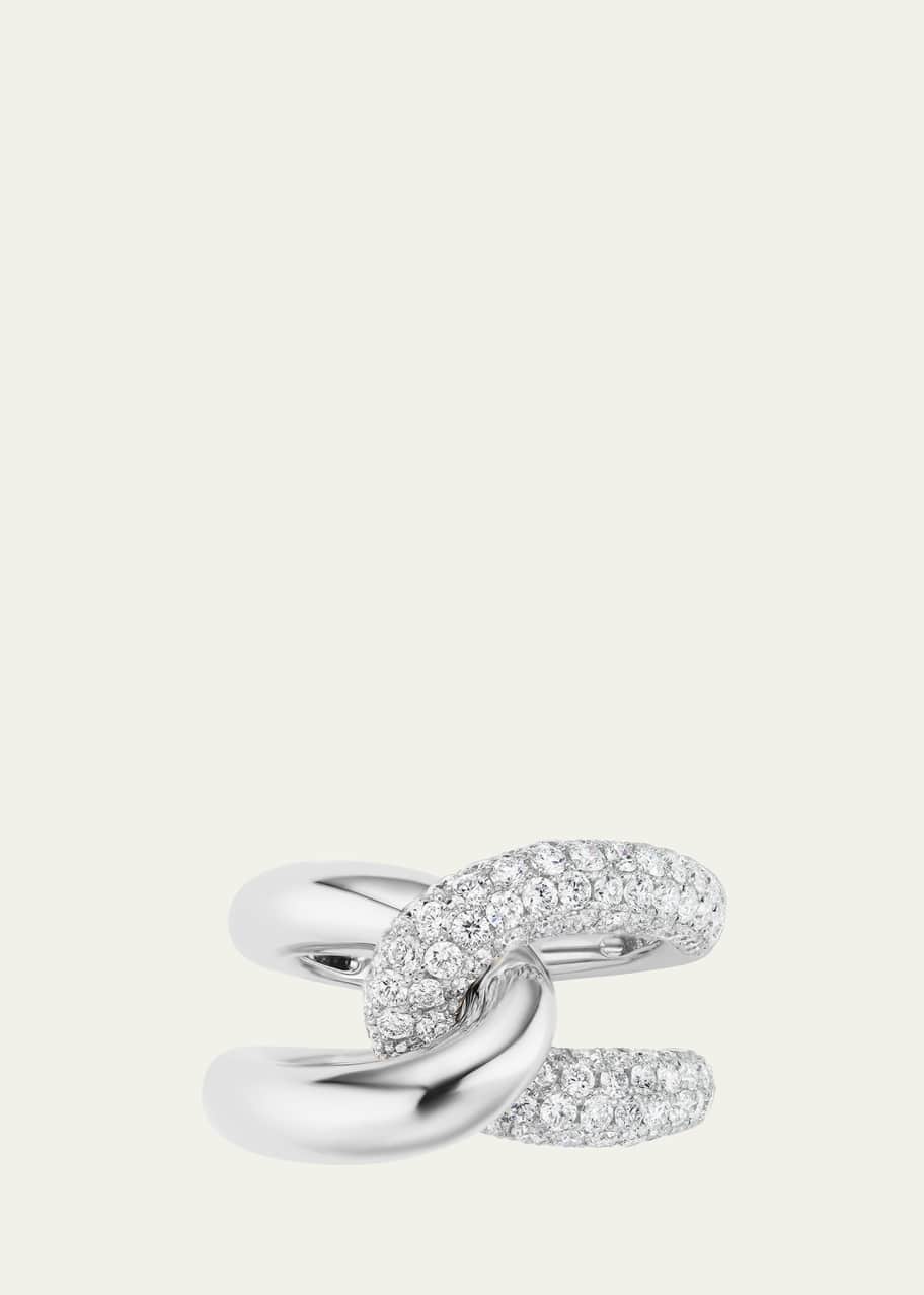 Gemella Jewels 18k White Gold Intertwin Diamond Ring - Bergdorf Goodman