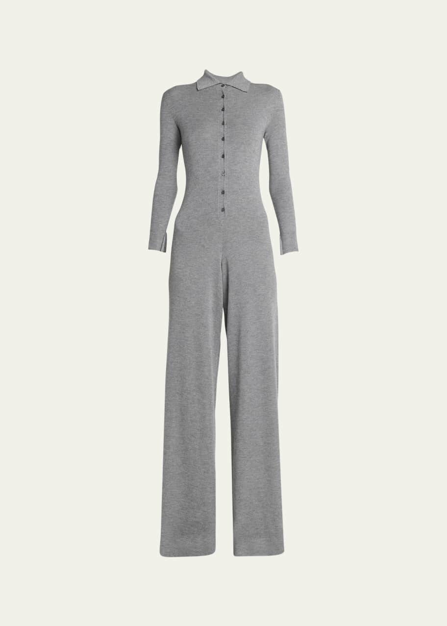 TOM FORD Polo Wide Leg Cashmere Jumpsuit - Bergdorf Goodman