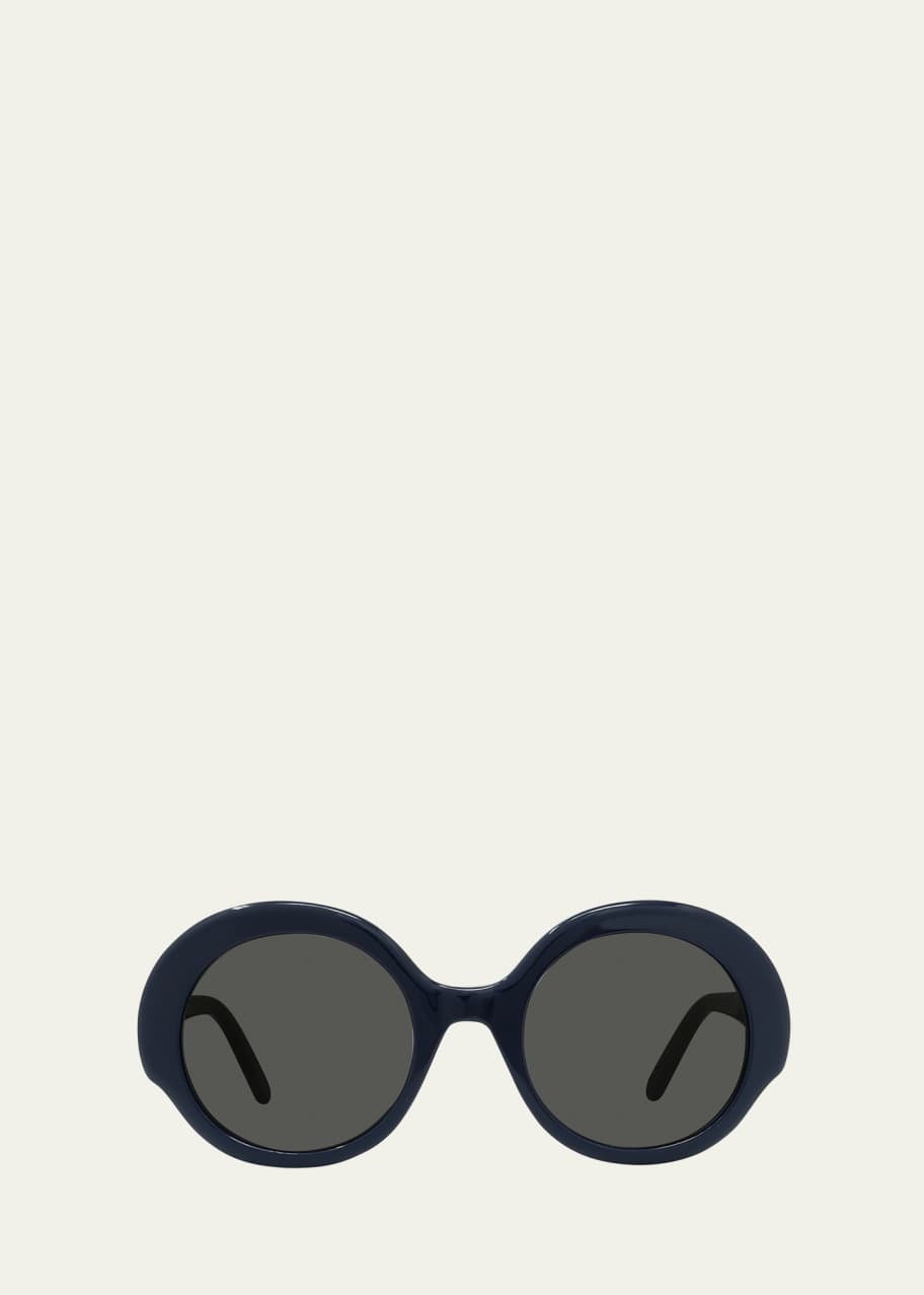 Loewe Logo Acetate Round Sunglasses - Bergdorf Goodman