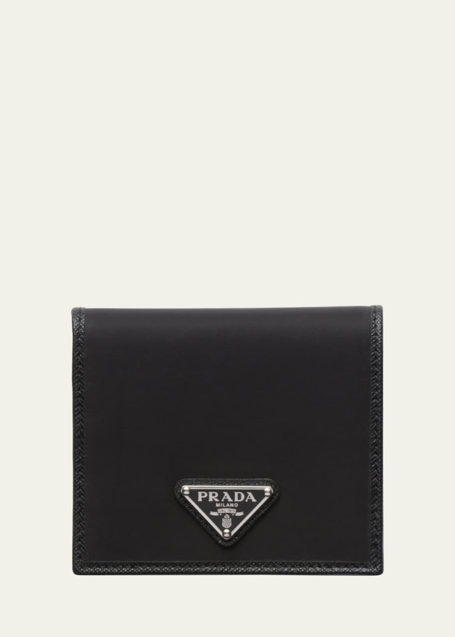 Prada Men's Nylon and Saffiano Bifold Wallet - Bergdorf Goodman