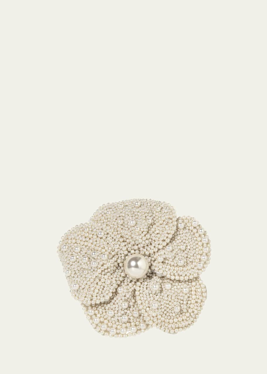 Jennifer Behr Bethany Pearly Flower Barrette - Bergdorf Goodman