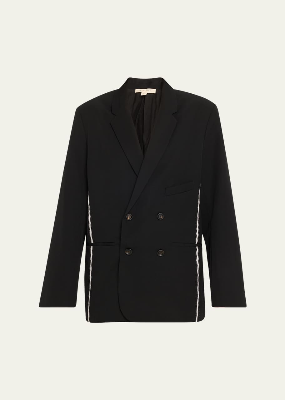 Diotima Hodges Oversized Double-Breast Wool Blazer - Bergdorf Goodman