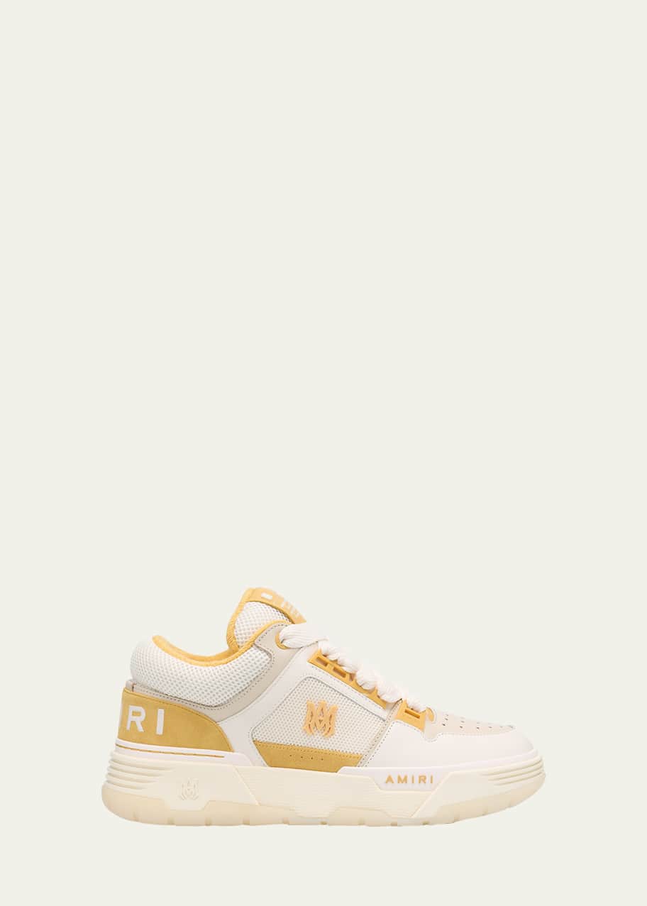 Amiri Men's MA-1 Leather & Mesh Low-Top Sneakers - Bergdorf Goodman