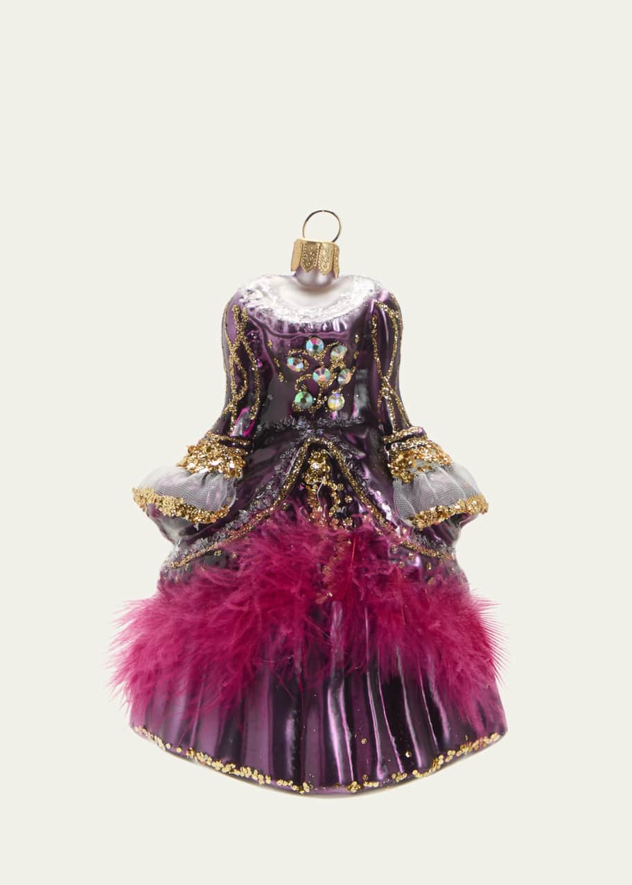 Bergdorf Goodman Royal Dress Feathered Ornament - Bergdorf Goodman