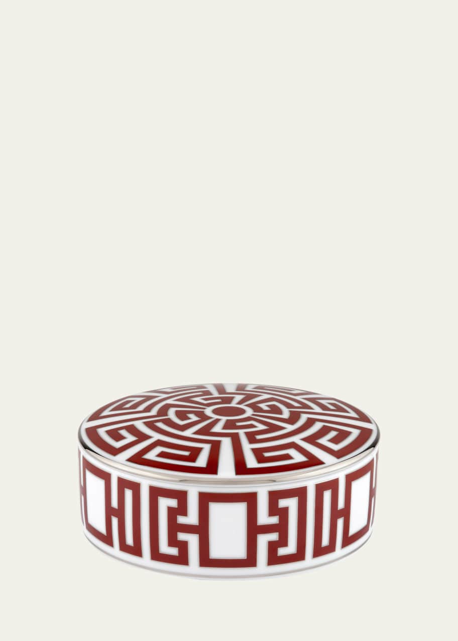 GINORI 1735 Labirinto Scarlett Round Box - Bergdorf Goodman