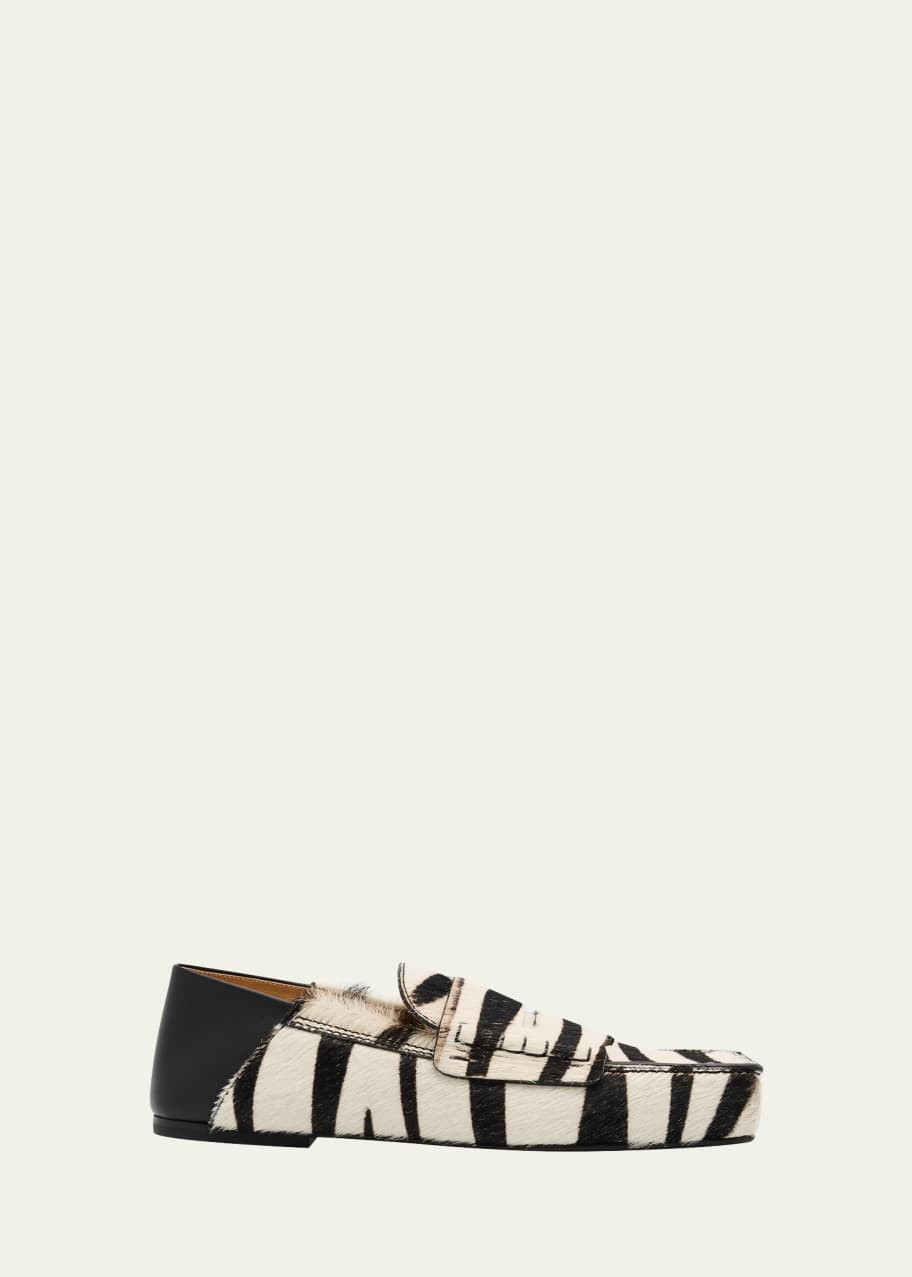 Jacquemus Zebra Mocassin Penny Loafers - Bergdorf Goodman