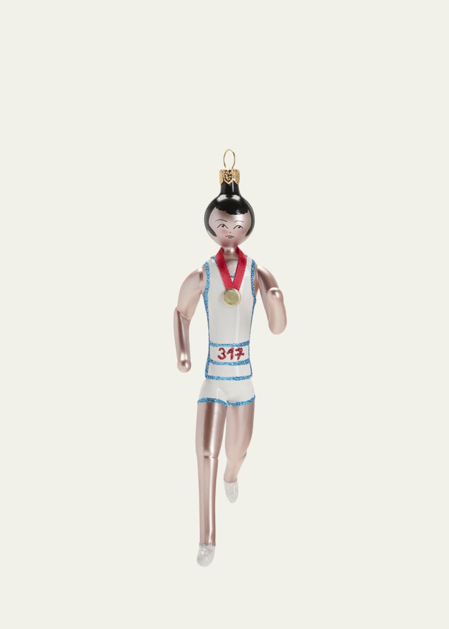 De Carlini Marathon Runner Boy Christmas Ornament - Bergdorf Goodman