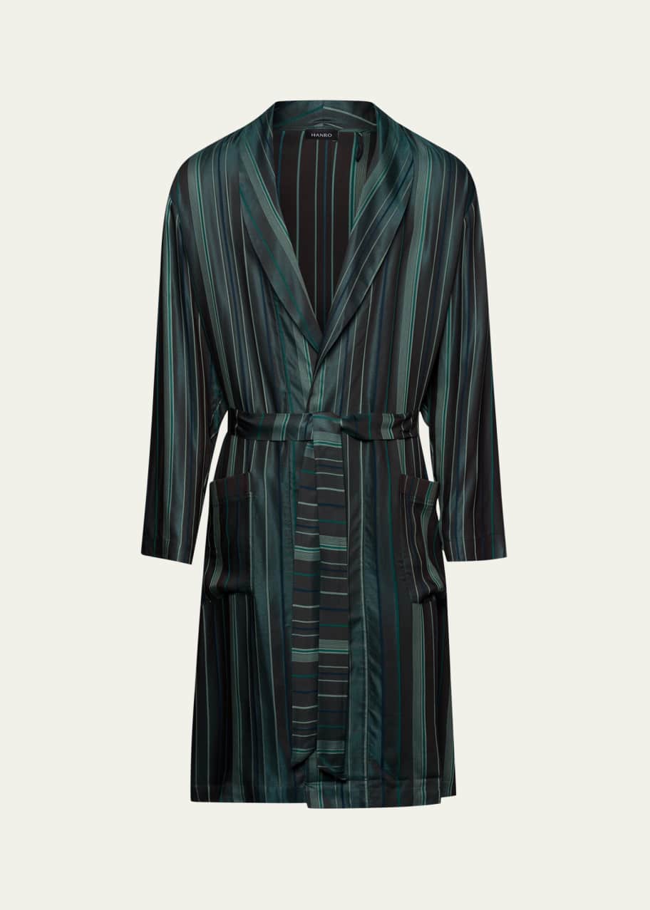 Hanro Men's Selection 140th Anniversary Silk Robe - Bergdorf Goodman