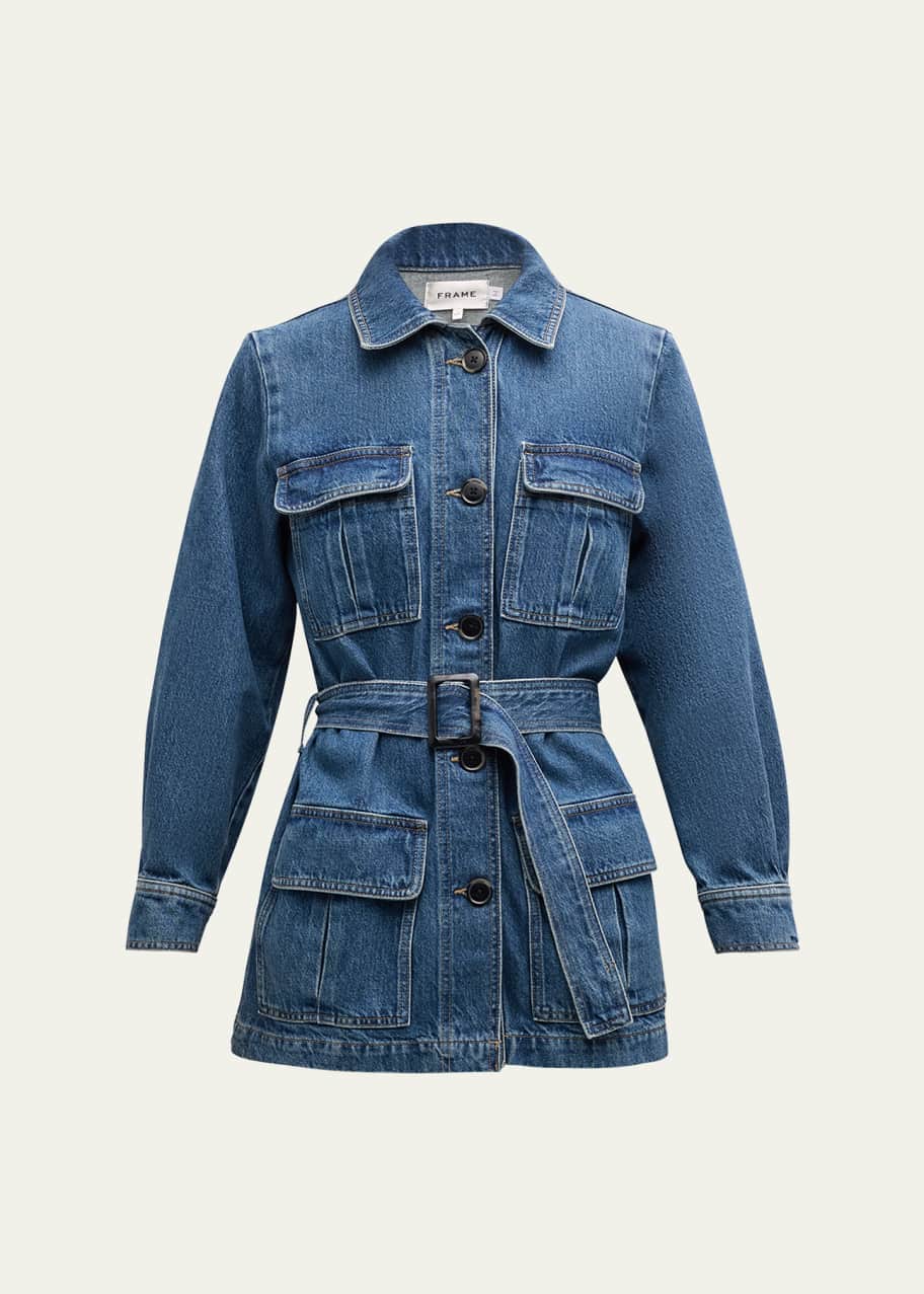 FRAME Denim Safari Jacket - Bergdorf Goodman