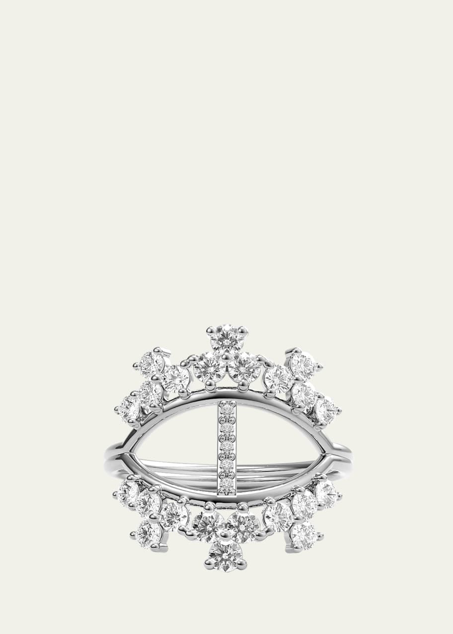 TOUTI BO Sara 18K White Gold Diamond Ring, Letter I - Bergdorf Goodman