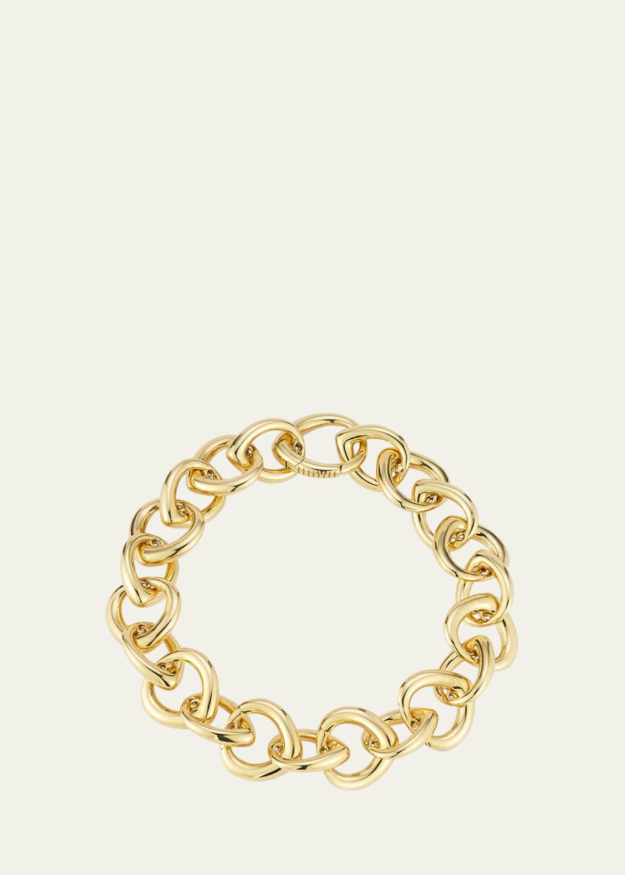 ARK Fine Jewelry 18K Yellow Gold Small Shield Link Bracelet - Bergdorf ...