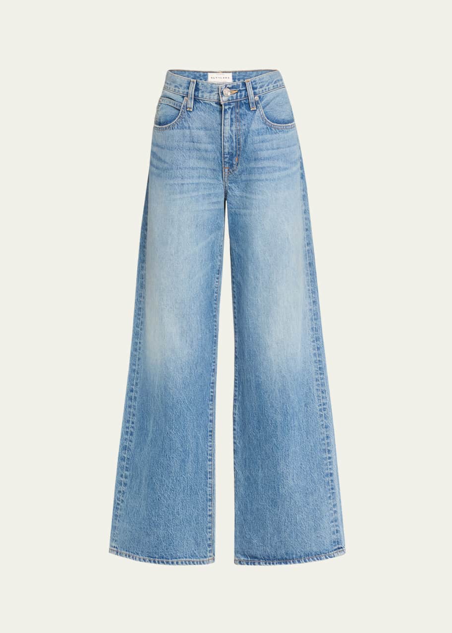 SLVRLAKE Selena Wide-Leg Jeans - Bergdorf Goodman