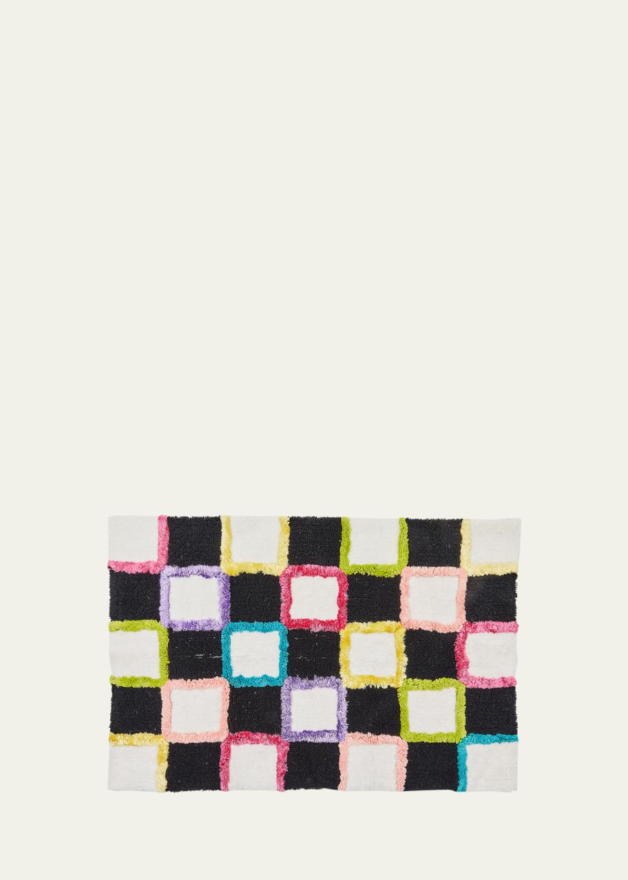 MacKenzie-Childs Check Multi Color Bath Rug - Bergdorf Goodman