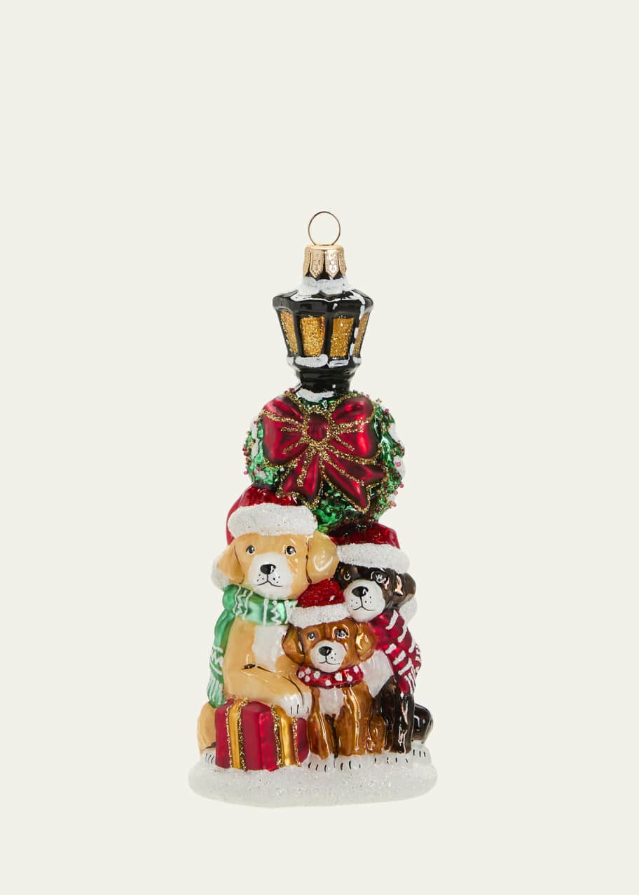 Bergdorf Goodman Dogs Family Christmas Ornament - Bergdorf Goodman