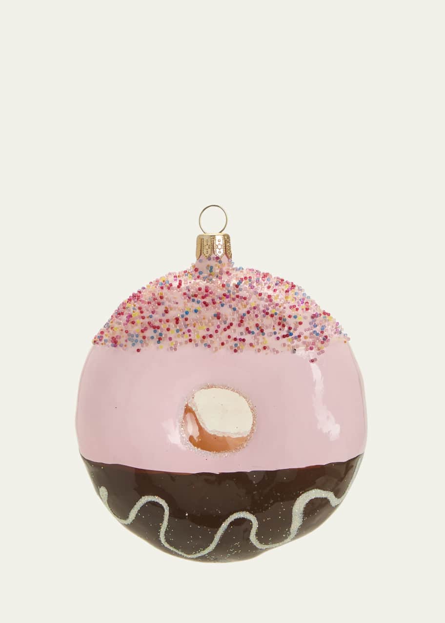 Bergdorf Goodman Strawberry Donut Christmas Ornament - Bergdorf Goodman
