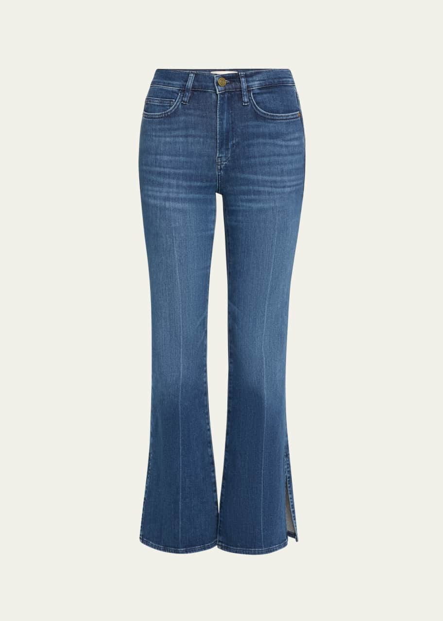 FRAME Le Easy Flare Side Slit Jeans - Bergdorf Goodman