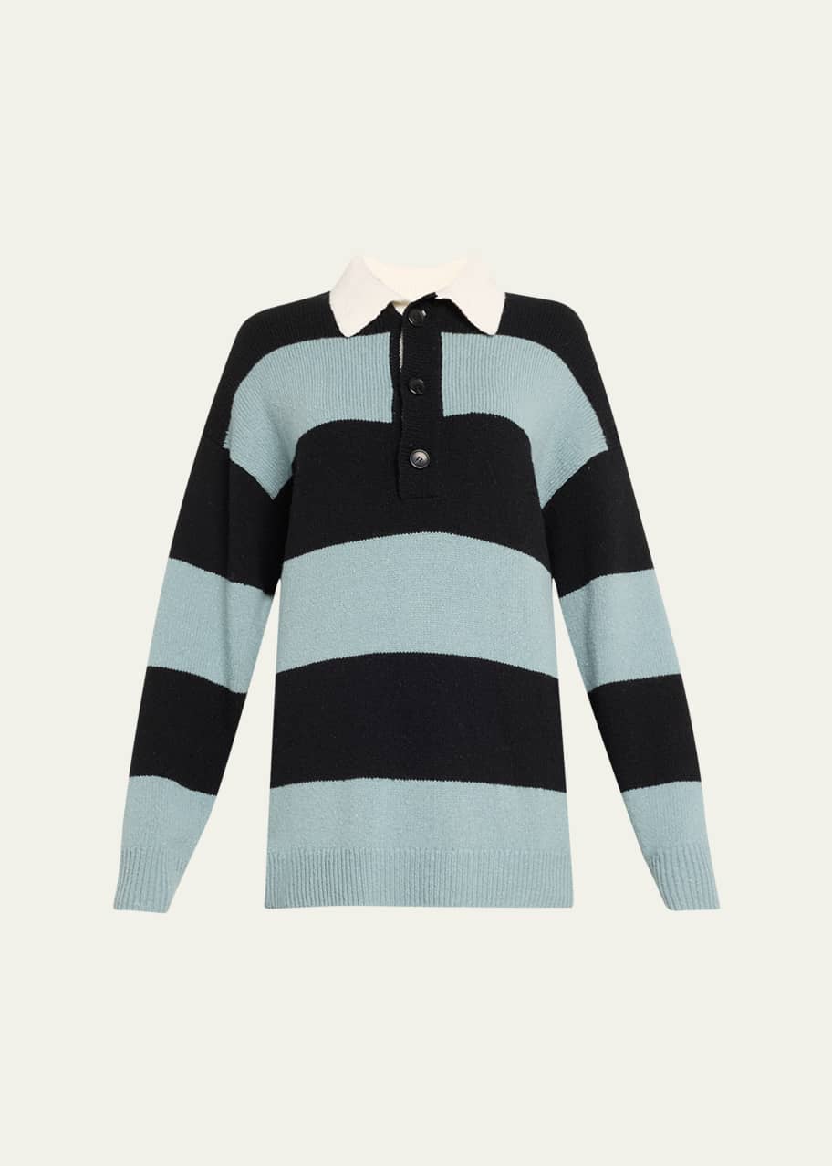 A.L.C. Mason Striped Wool-Cashmere Sweater - Bergdorf Goodman