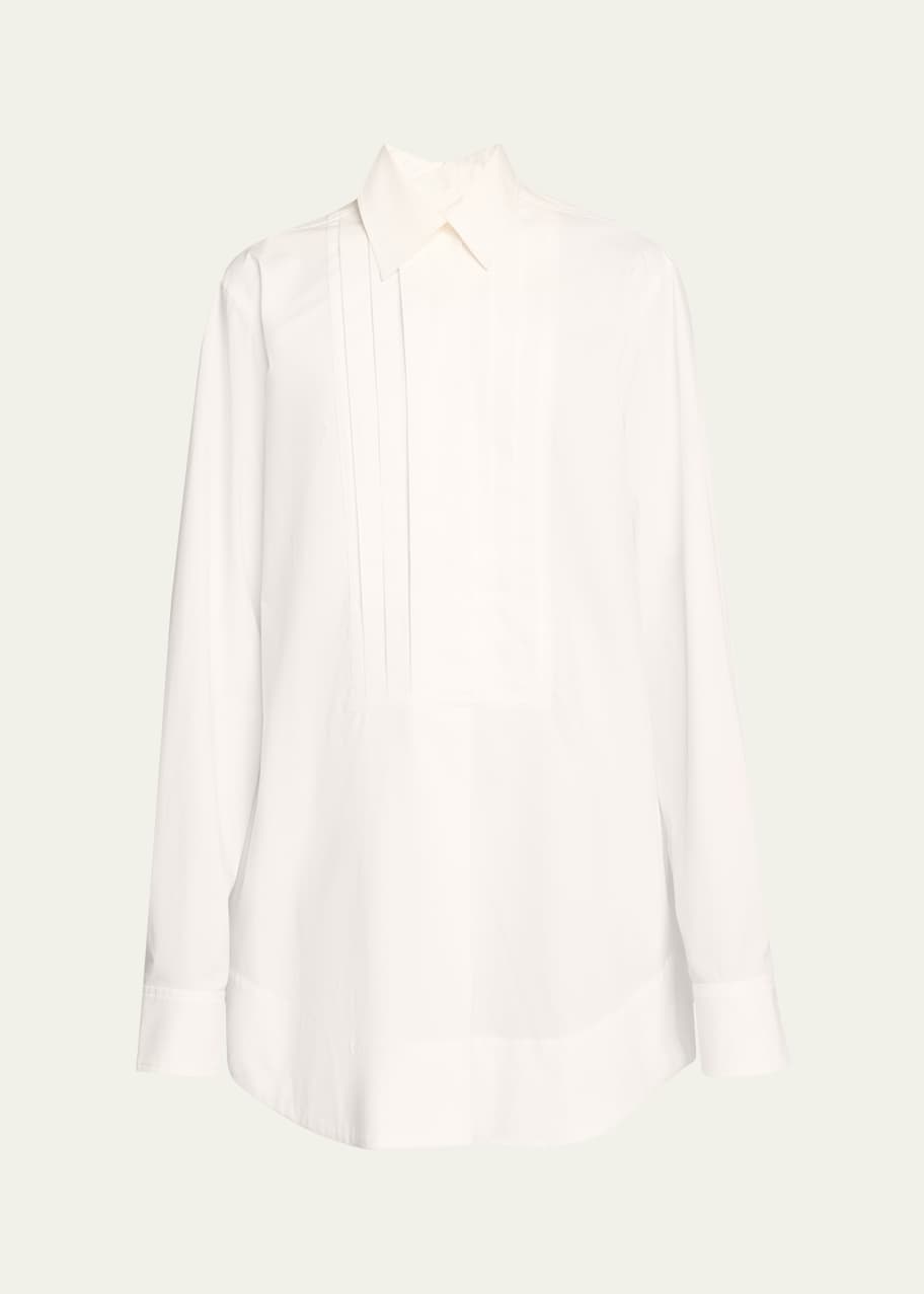 A.L.C. Fallen Pleated Cotton Shirtdress - Bergdorf Goodman