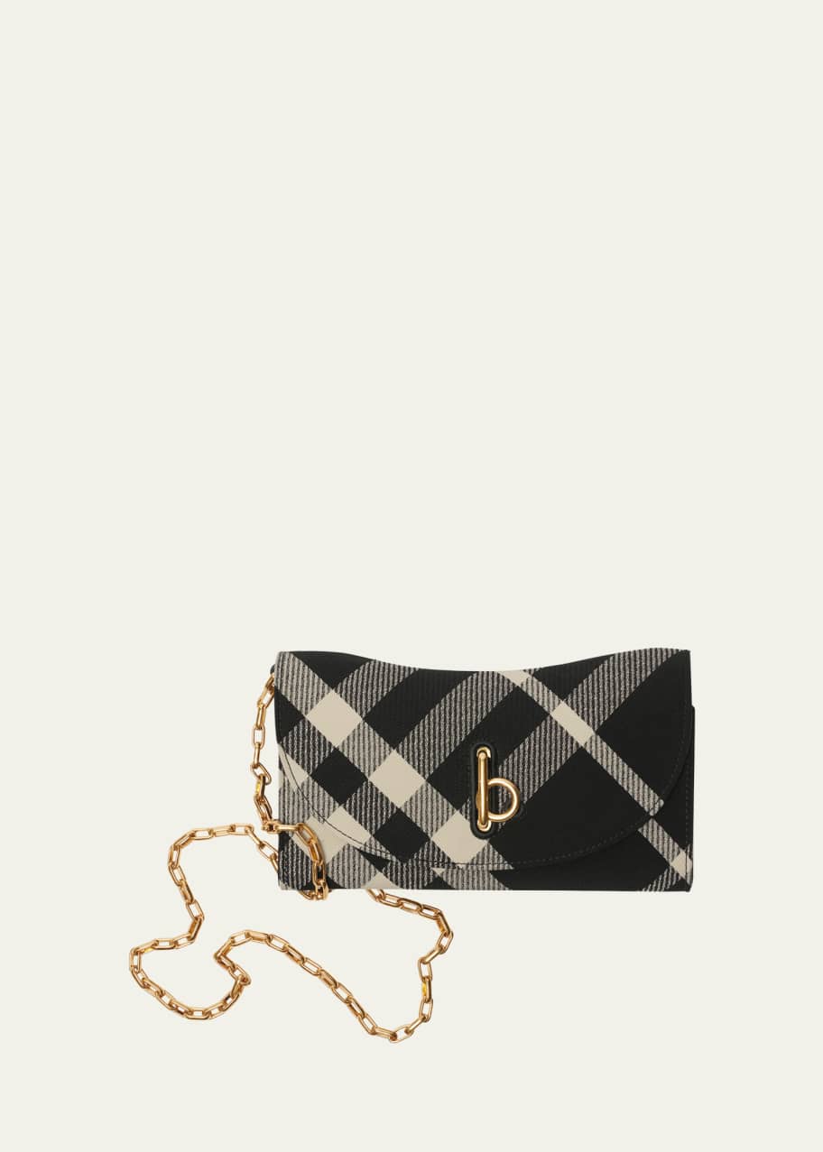 Burberry Rocking Horse Check Wallet on Chain - Bergdorf Goodman
