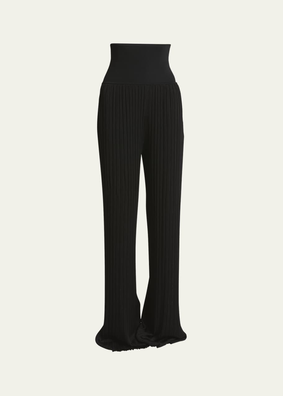 ALAIA Micro Pleat Trousers - Bergdorf Goodman