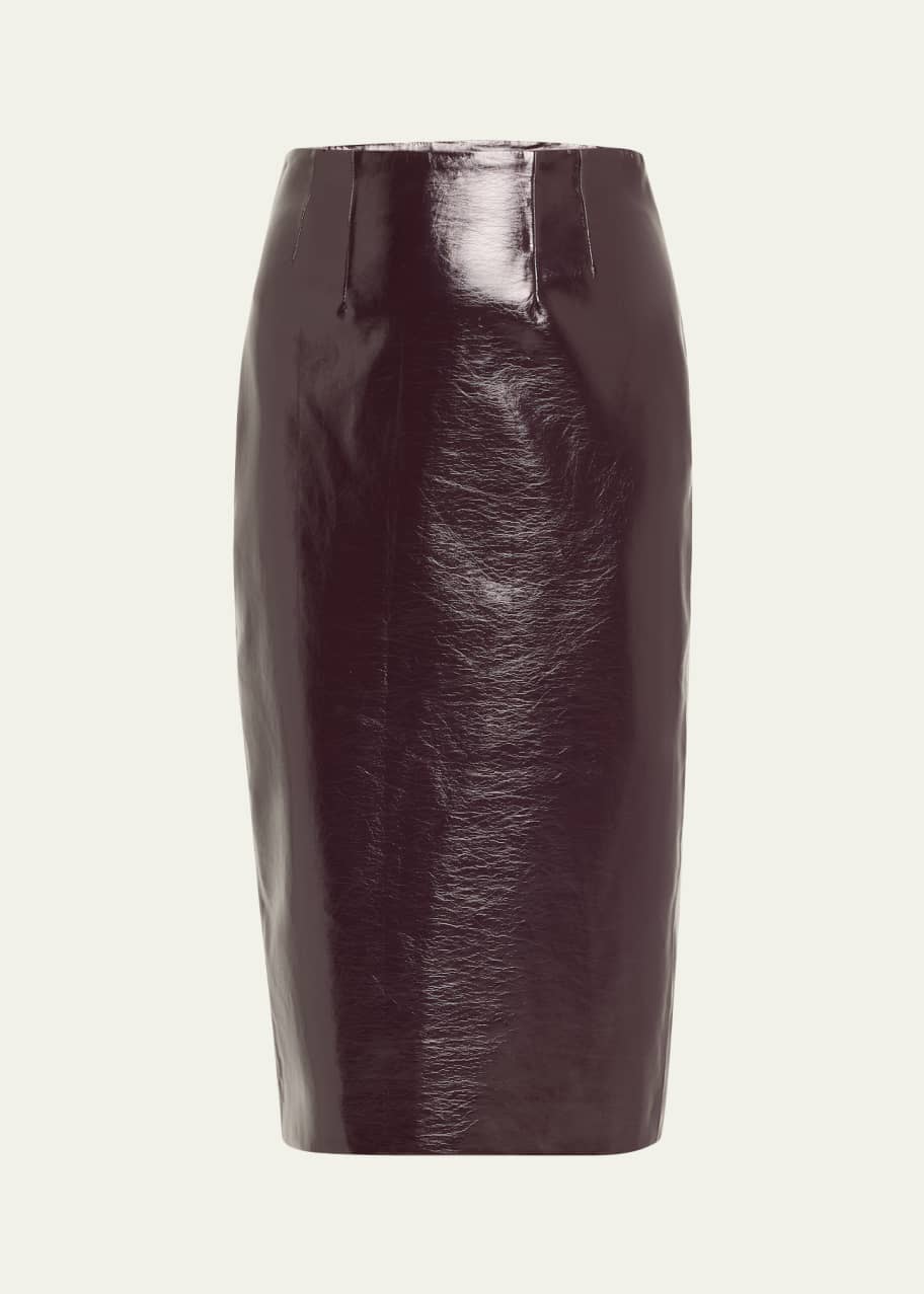 Veronica Beard Holmes Vegan Leather Pencil Skirt - Bergdorf Goodman