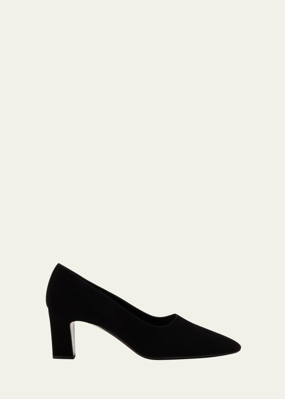 THE ROW Marta Suede Pumps - Bergdorf Goodman