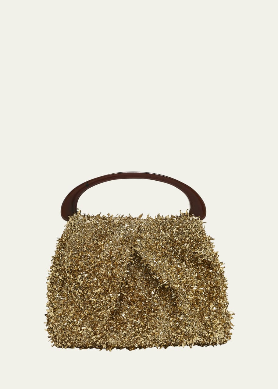 Dries Van Noten Crisp Embellished Top Handle Bag - Bergdorf Goodman