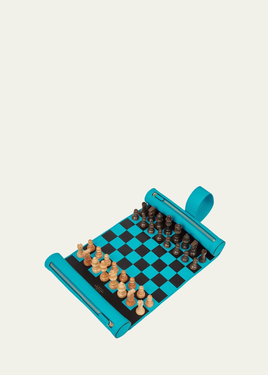 Smythson Panama Chess Travel Roll - Bergdorf Goodman