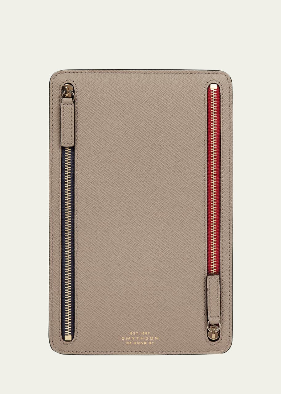 Smythson Panama Multi-Zip Case - Bergdorf Goodman