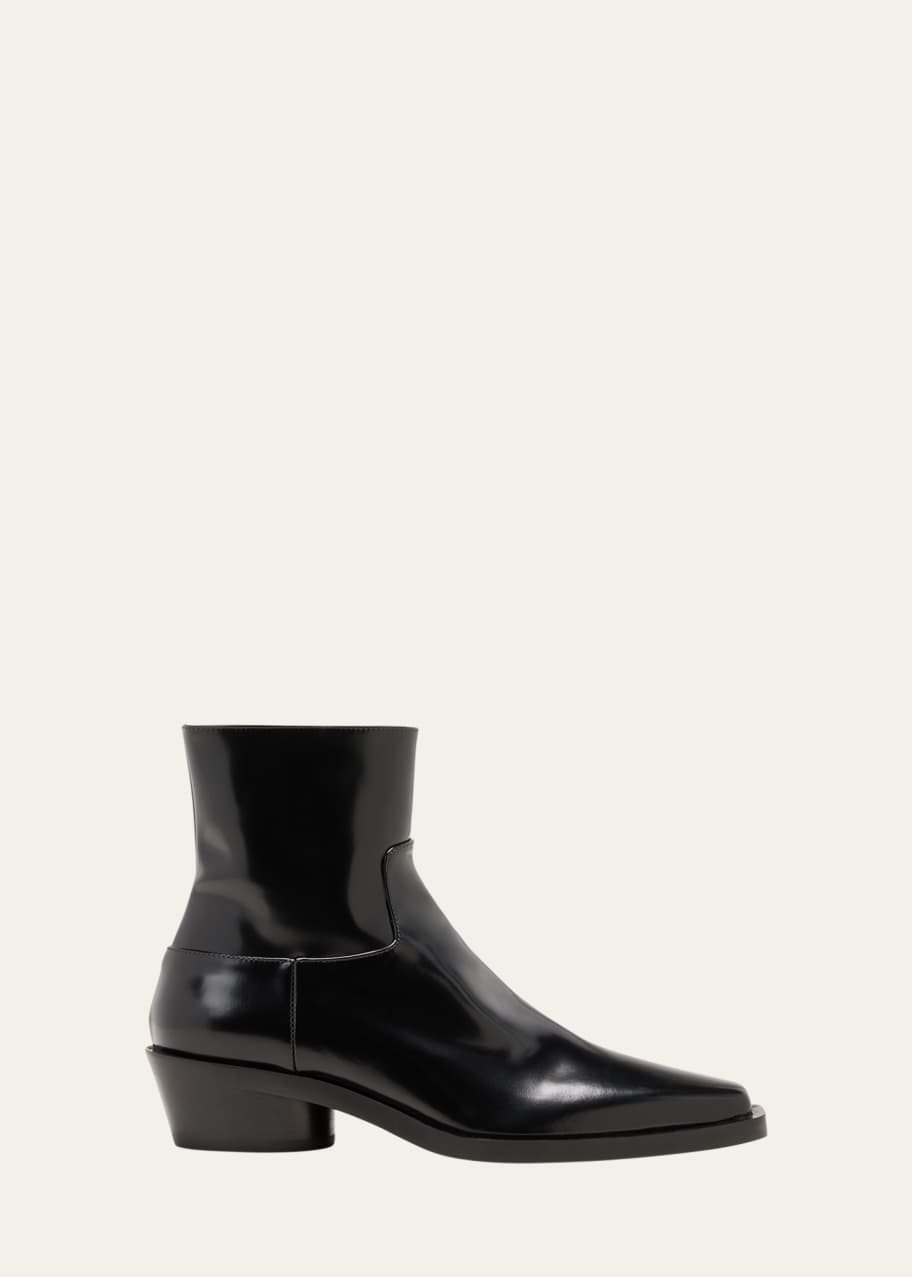 Proenza Schouler Bronco Leather Moto Booties - Bergdorf Goodman