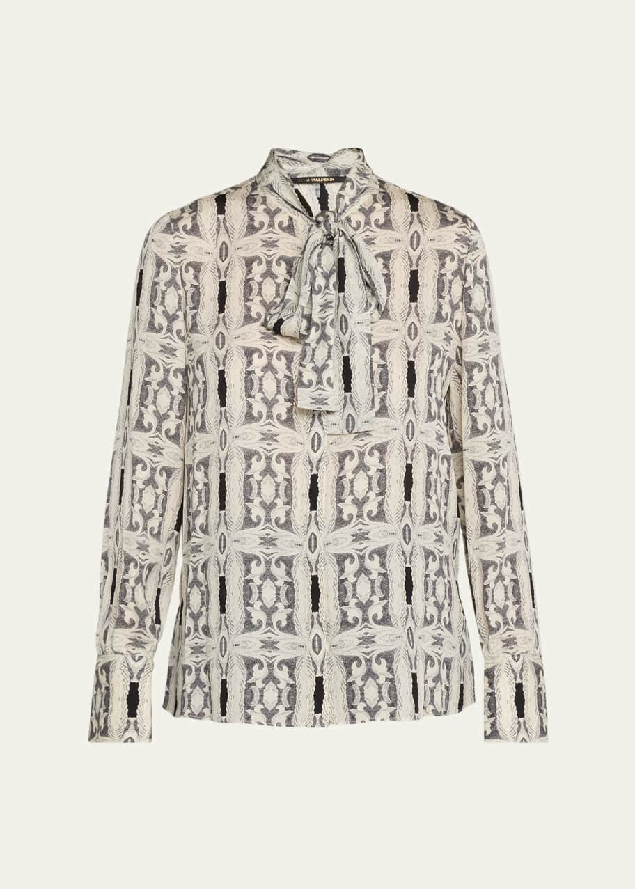 Kobi Halperin Gisela Abstract-Print Silk Blouse - Bergdorf Goodman
