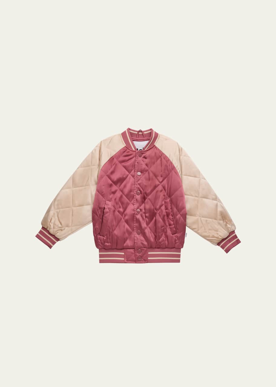 Molo Girl's Haru Two-Toned Bomber Jacket, Size 2-7 - Bergdorf Goodman