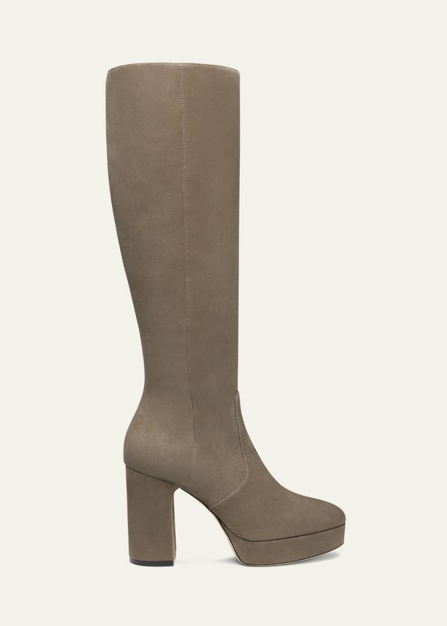 Stuart Weitzman Dayna Suede Platform Boots - Bergdorf Goodman