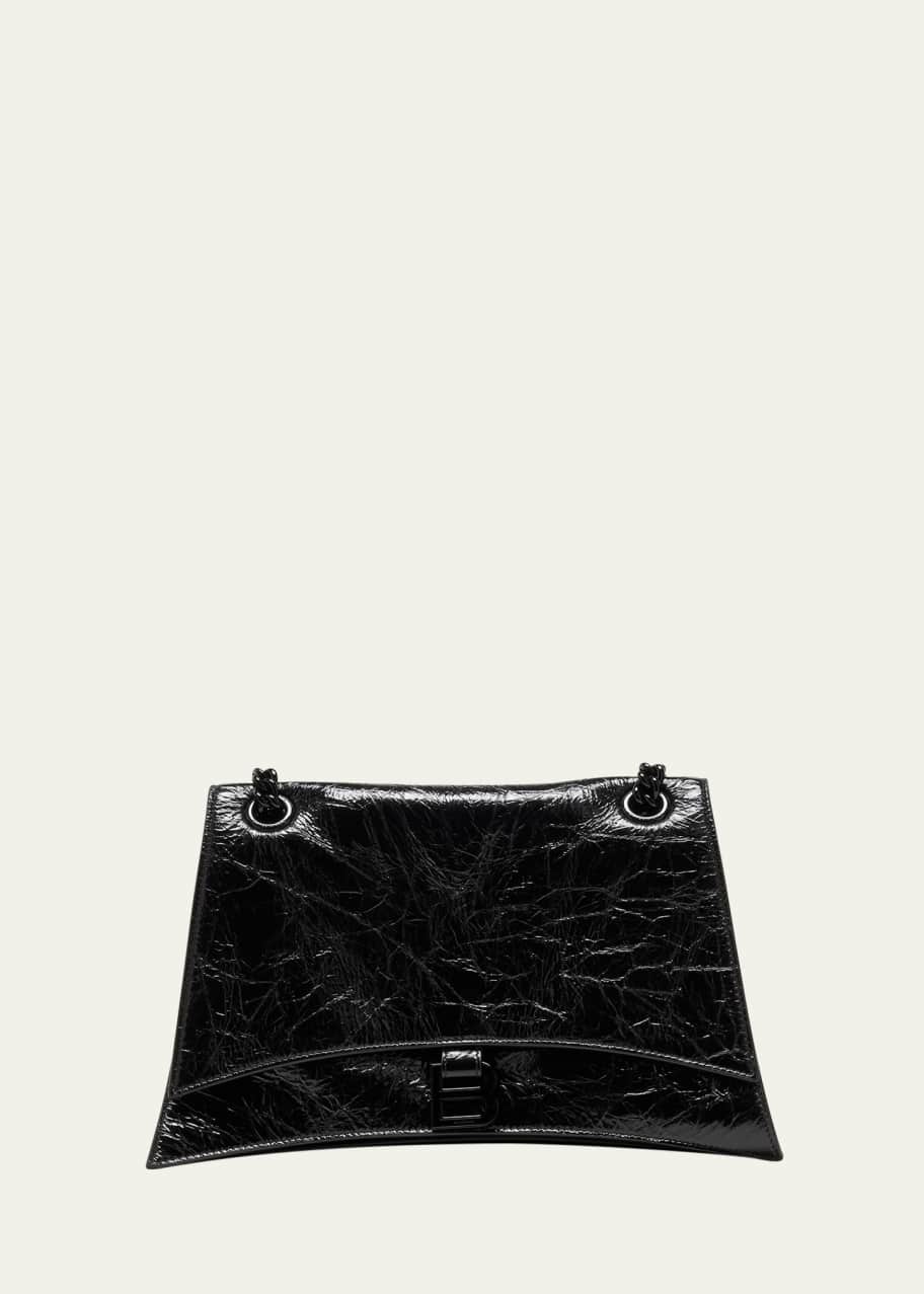 Balenciaga Crush Medium Varnished Leather Shoulder Bag - Bergdorf Goodman