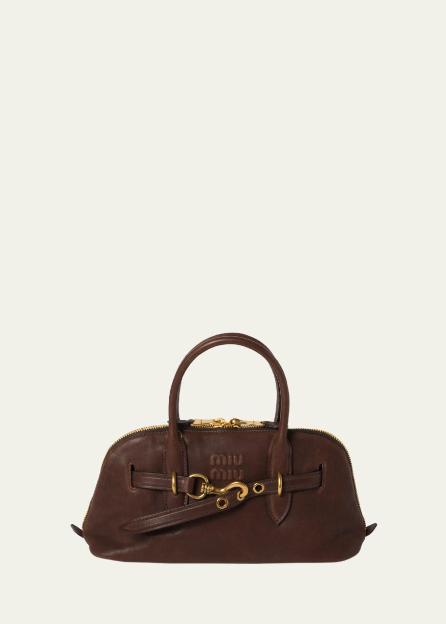 Miu Miu Lamb Leather Top-Handle Bag - Bergdorf Goodman