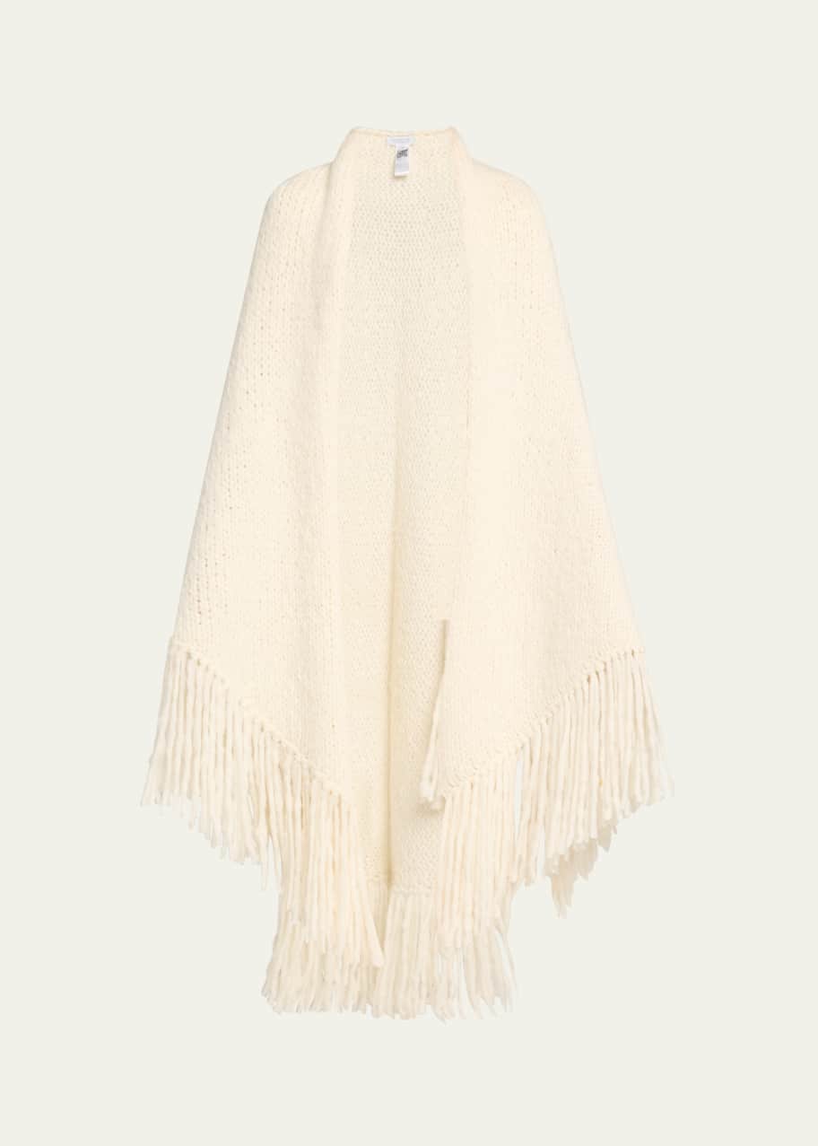 Gabriela Hearst Lauren Fringe Cashmere Wrap - Bergdorf Goodman