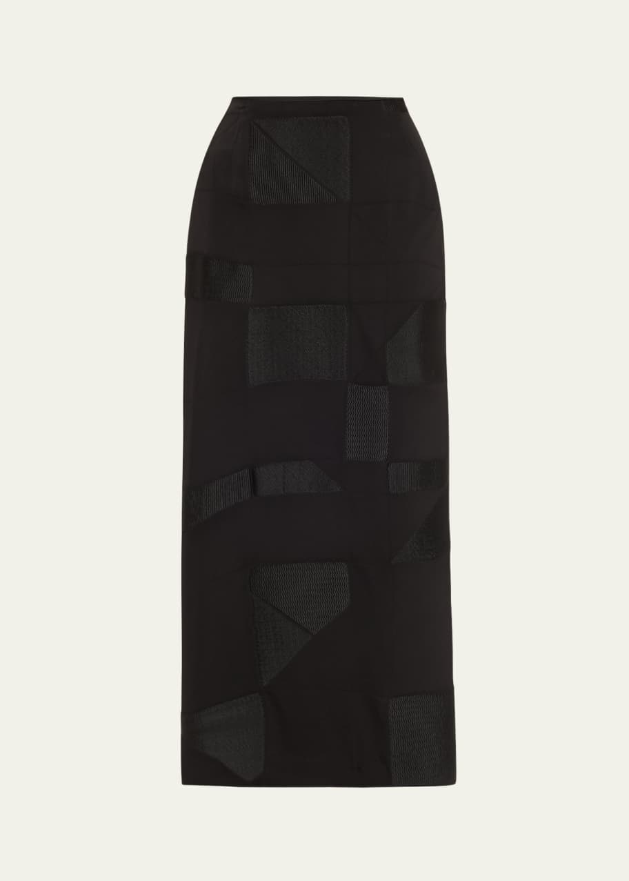 Lafayette 148 New York Floorplan Textured Fil Coupe Maxi Skirt ...
