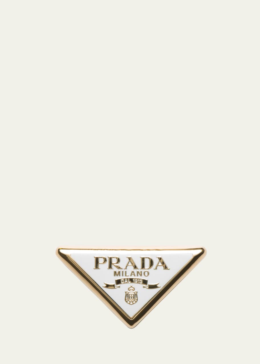 Prada Triangle Logo Scarf Ring - Bergdorf Goodman