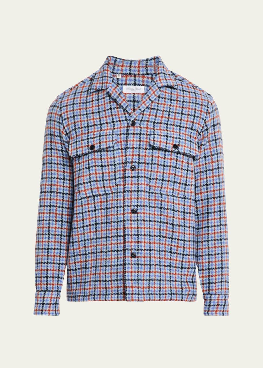 Salvatore Piccolo Men's Wool Multi-Houndstooth Shirt Jacket - Bergdorf ...