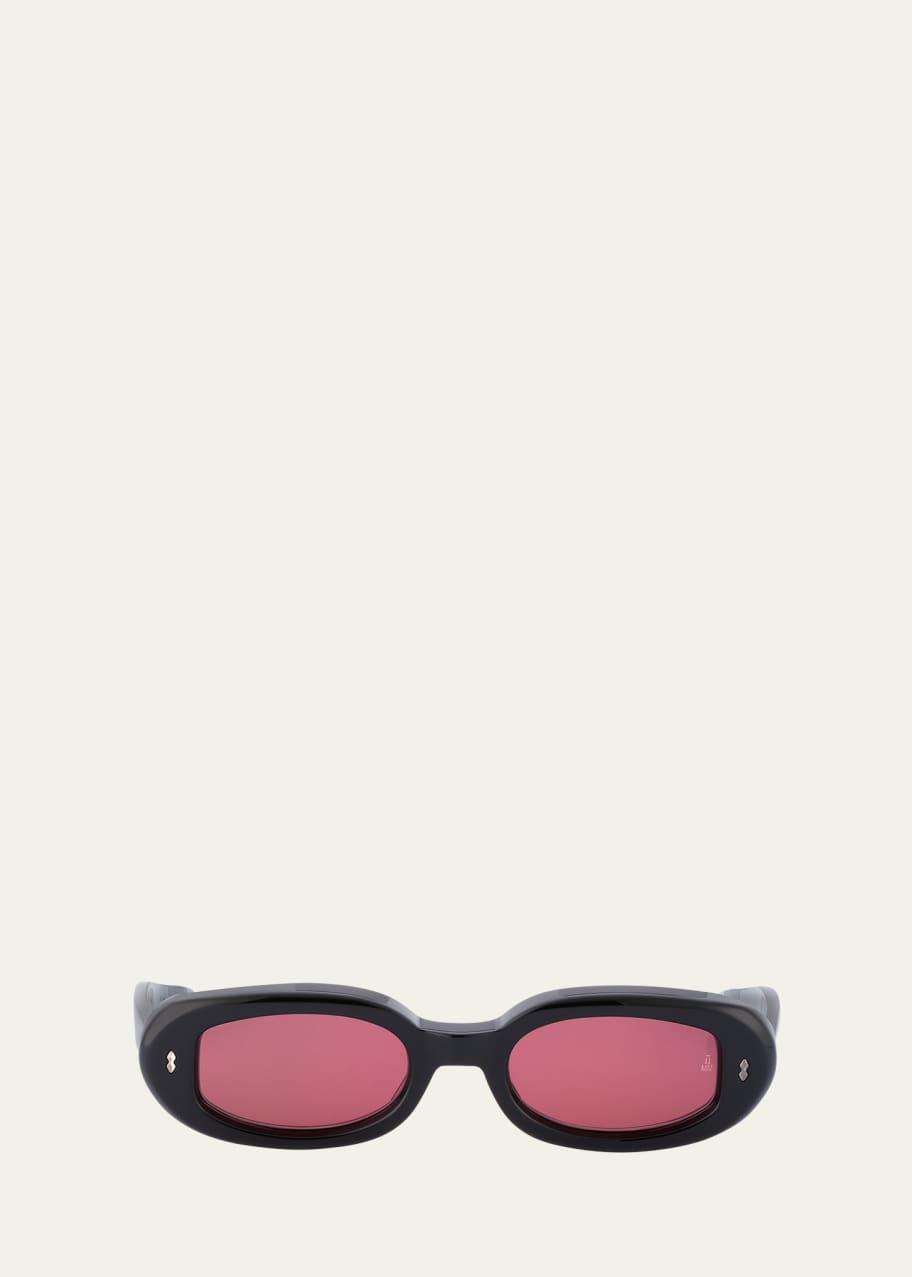 Jacques Marie Mage Besset Acetate Oval Sunglasses - Bergdorf Goodman