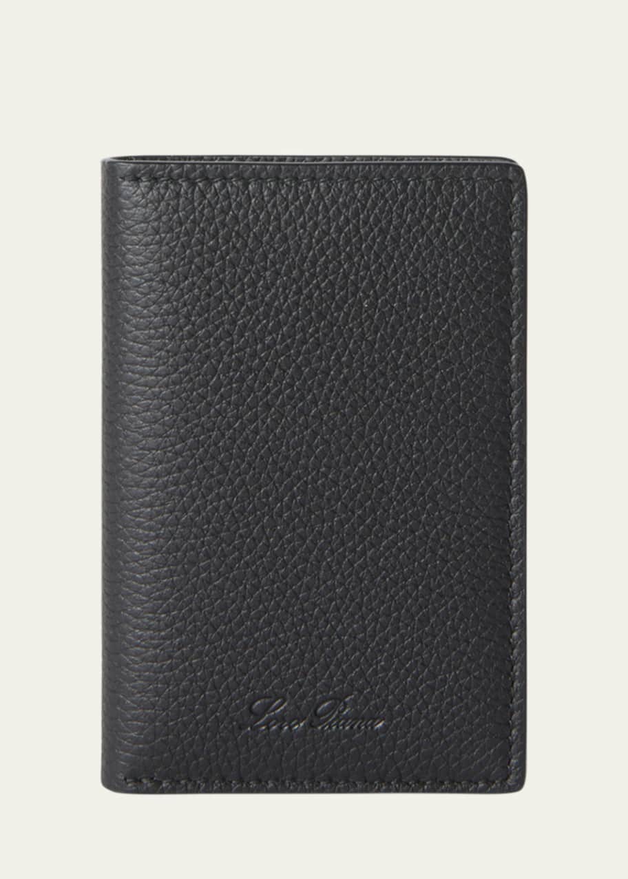 Loro Piana Men's Leather Vertical Bifold Card Holder - Bergdorf Goodman