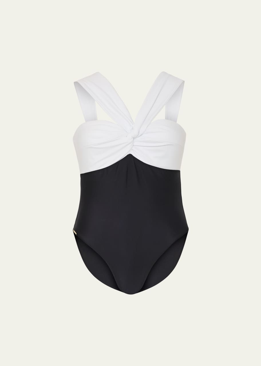 Milly Cabana Betsy Colorblock One-Piece Swimsuit - Bergdorf Goodman