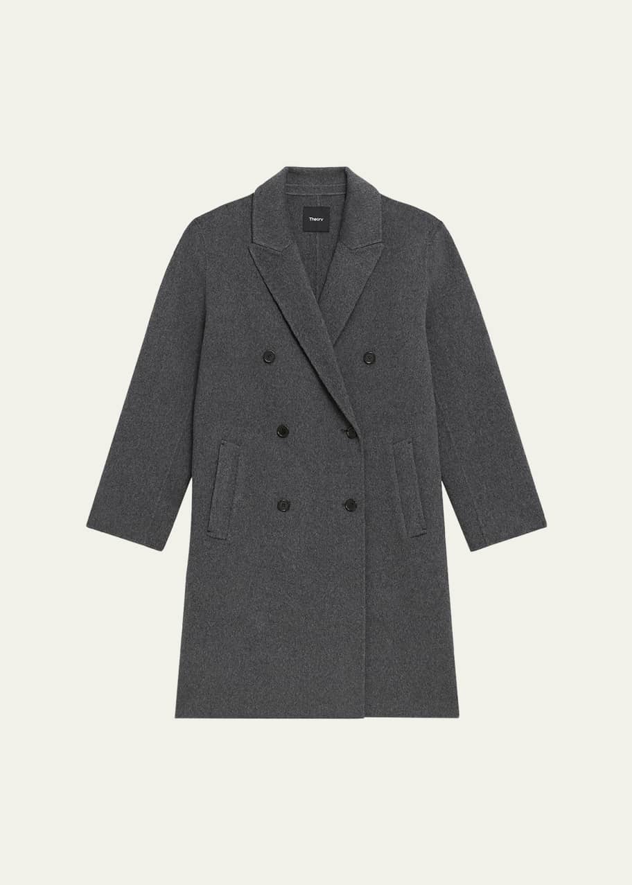 Theory Relaxed Double-Breasted Coat - Bergdorf Goodman