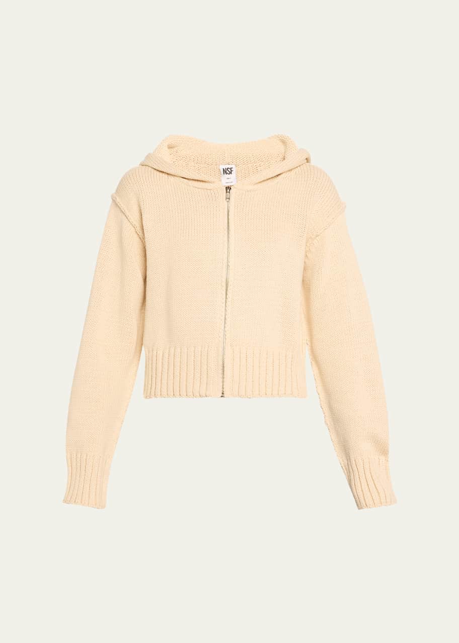 NSF Clothing Mills Zip-Front Hooded Sweater - Bergdorf Goodman