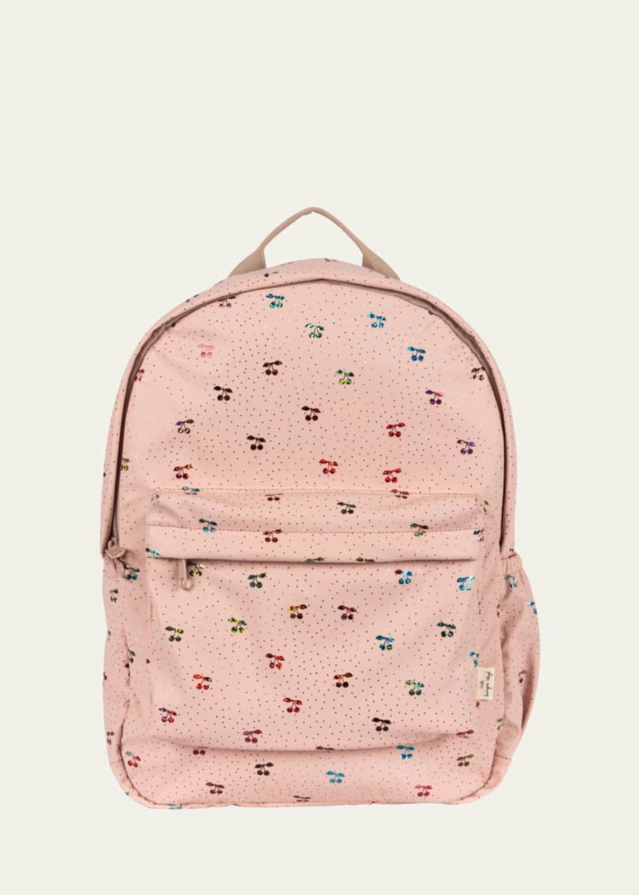 Konges Slojd Girl's Cherry-Print Quilted Backpack - Bergdorf Goodman
