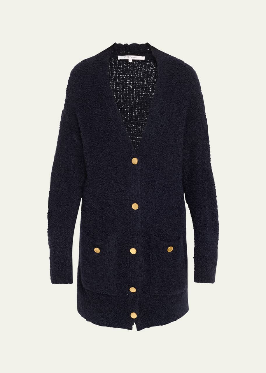 FRAME Boucle Boyfriend Cardigan - Bergdorf Goodman